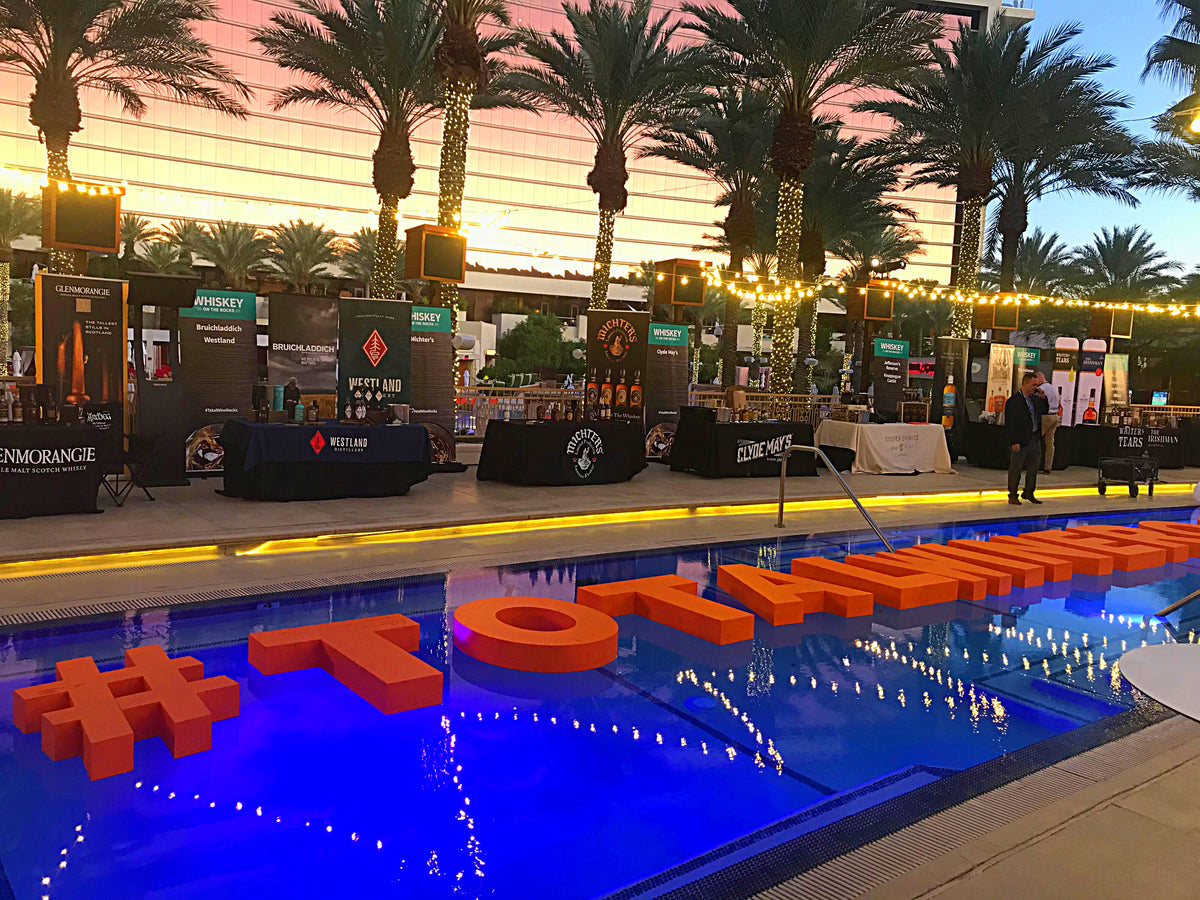 Huge Corporate custom pool float floating logo – SoCal Event Decor